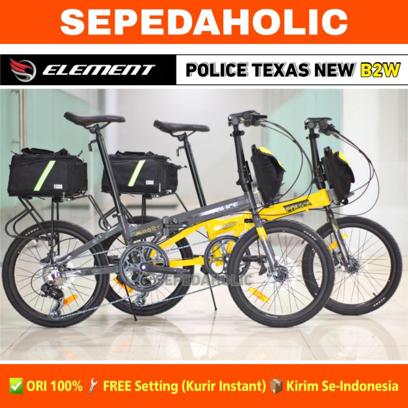 Jual Sepeda Lipat ELEMENT POLICE TEXAS NEW B2W BIKE TO WORK 20 Inch 8 ...