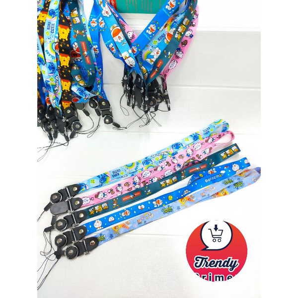 Jual Gantungan hp tali isi 10 pcs lanyard hp karakter motif tali hp ...