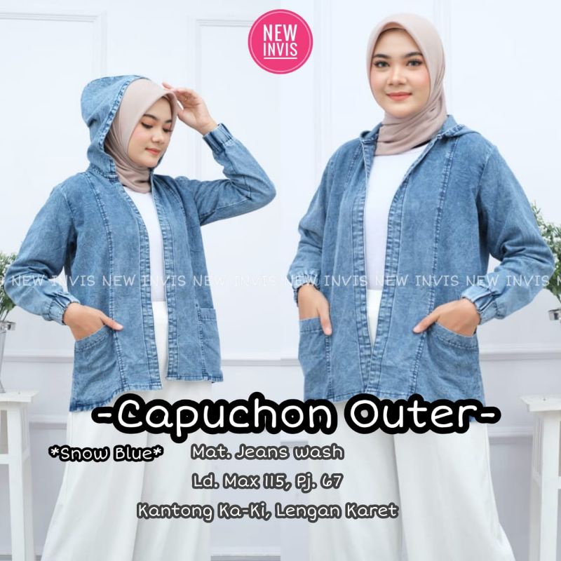 Jual CAPUCHON OUTER JEANS ORI BY INVIS (100% REAL PICT) | Shopee Indonesia