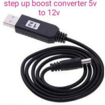 Jual step up boost converter USB Jack input 5v Output 12v 12V DC ...