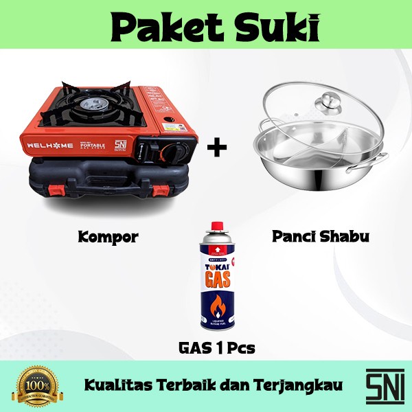 Jual Kompor Portable Paket Barbeque Grill Paket Suki Shabu Plus Tabung ...