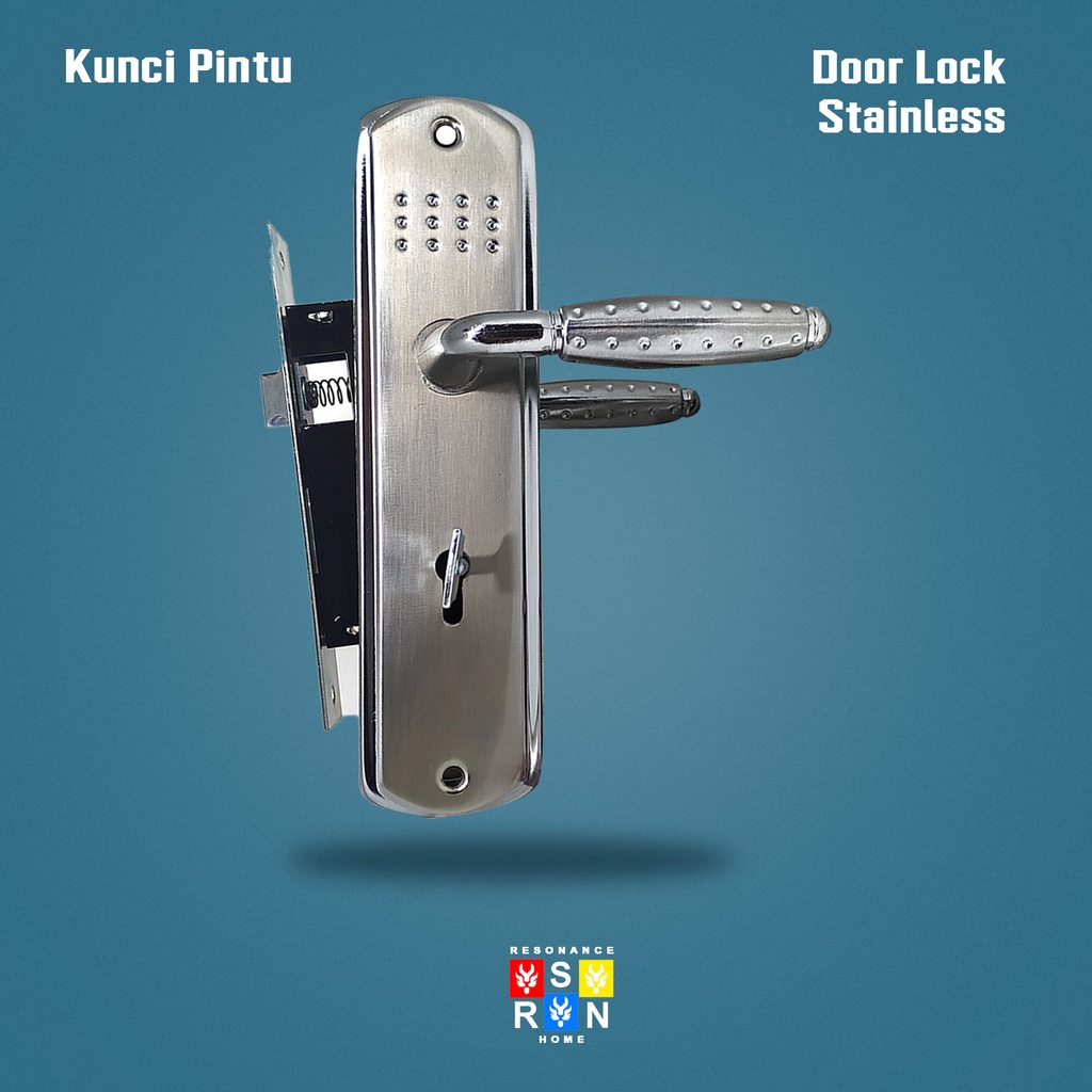 Jual Kunci Pintu Top Grande Silver Dus Hijau Kumplit Set 20cm l Kunci ...