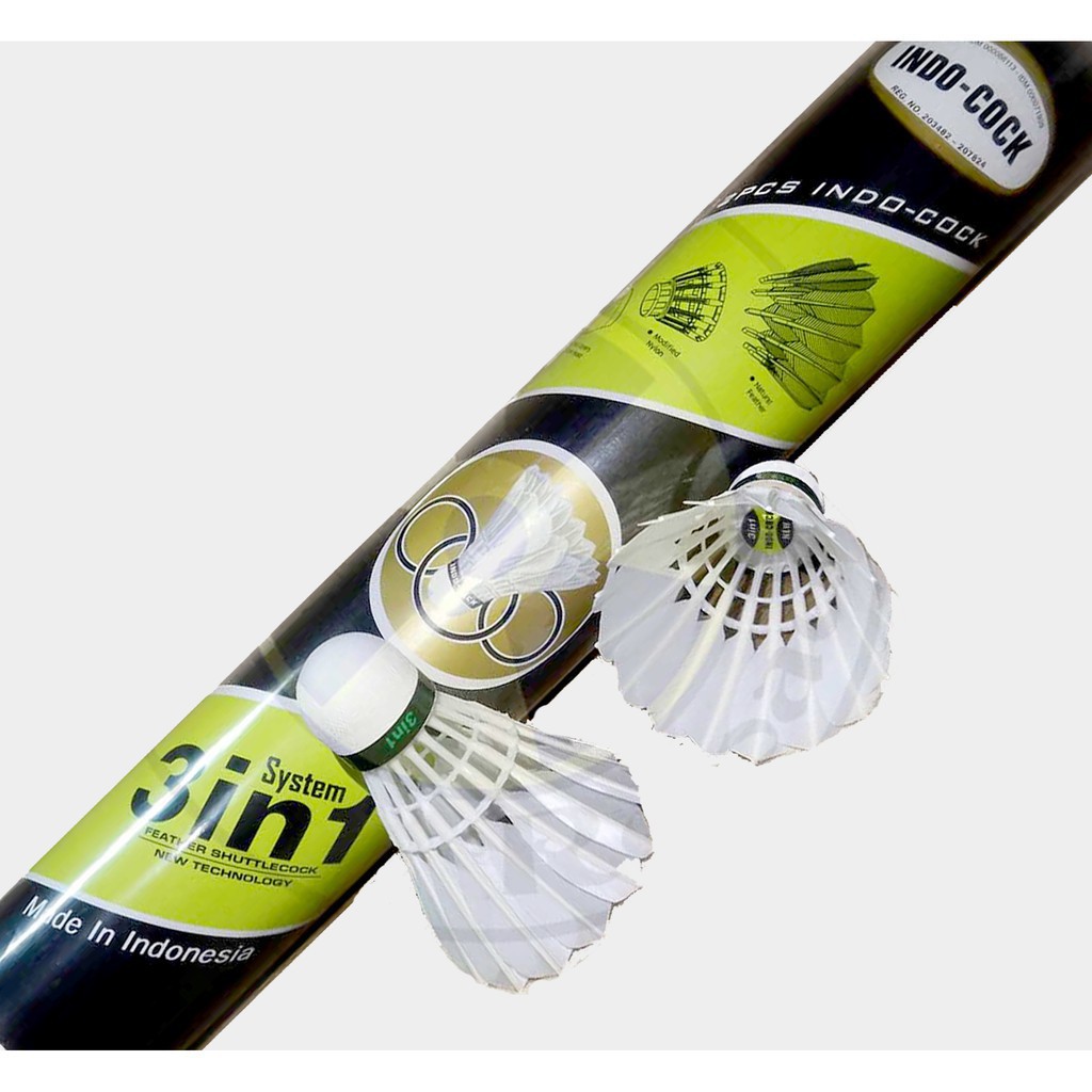 Jual Shuttlecock kok INDOCOCK HIJAU 3 in 1 ORIGINAL | Shopee Indonesia