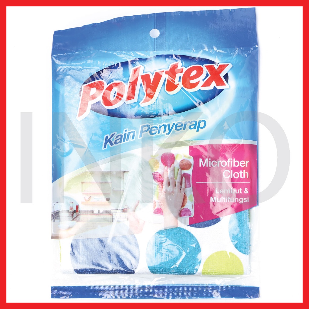 Jual POLYTEX KAIN PENYERAP MICROFIBER CLOTH LEMBUT MULTIFUNGSI 32X32CM ...