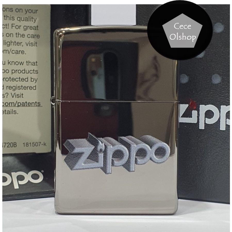 Jual Zippo Original Zippo Design Black Ice 49417 | Shopee Indonesia