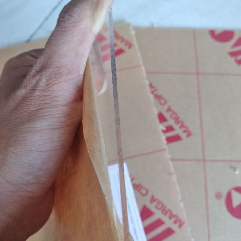 Jual Mika akrilik bening lembaran ukuran panjang 60cm lebar 20cm tebal 2mm | Shopee Indonesia