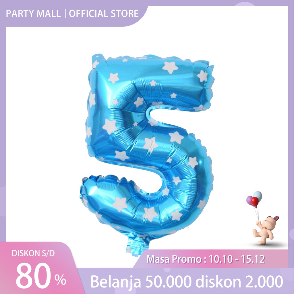 Jual Balon Foil Huruf Biru 16 Inch 40cm Abjad Alphabet A-Z Balon Foil ...