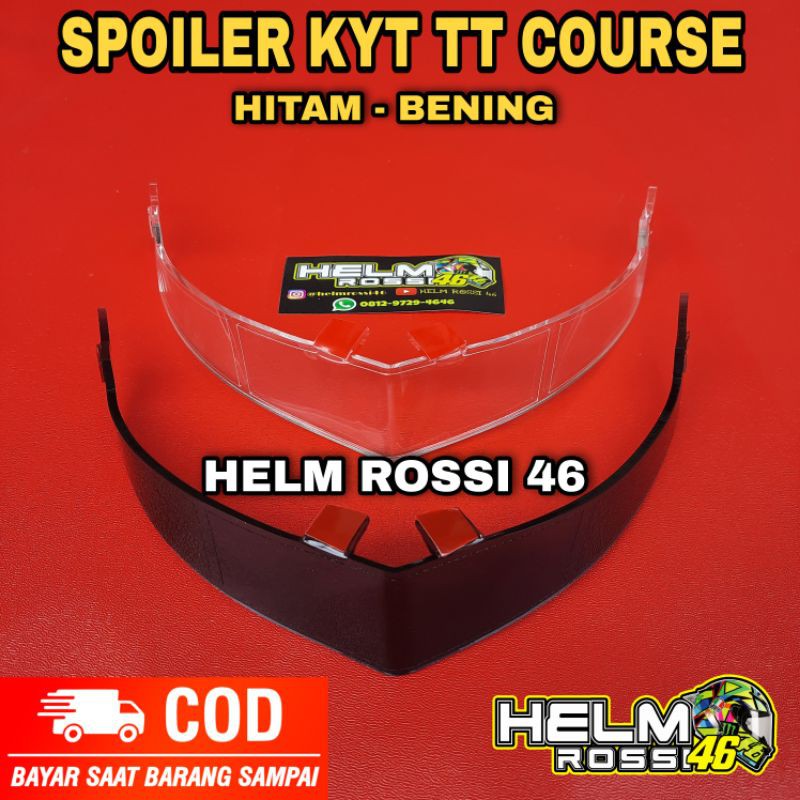 Jual SPOILER KYT TT COURSE - Winglet KYT TT COURSE hitam dan bening ...