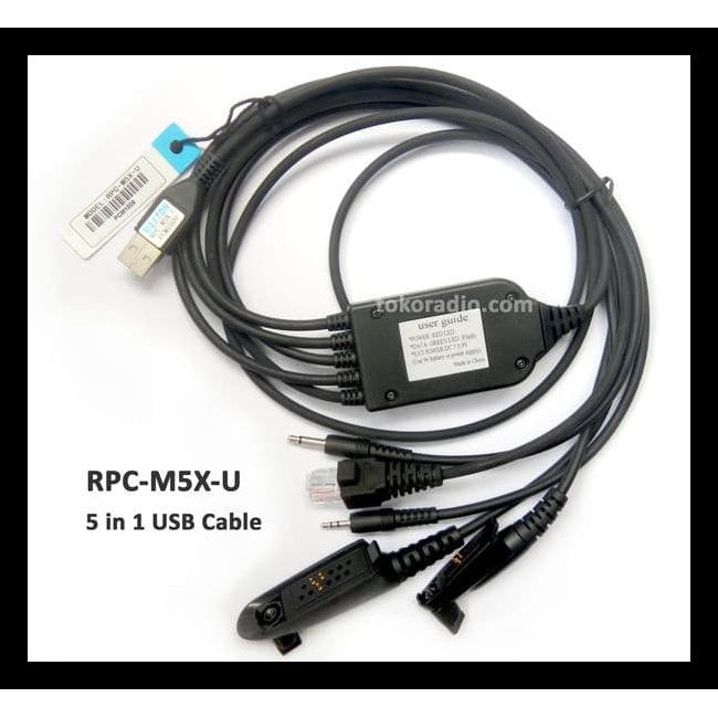 Jual 100% BERKUALITAS MOTOROLA KABEL DATA PROGRAMMING USB 5 IN 1 RPC ...