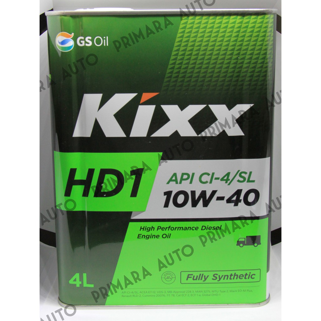 Jual KIXX HD1 10W40 CI-4/SL Fully Synthetic, 4L | Shopee Indonesia