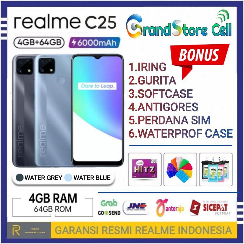 Jual REALME C25 4/64 GB | C 25S 4/128 GB | C25 Y 4/64 GB GARANSI RESMI ...