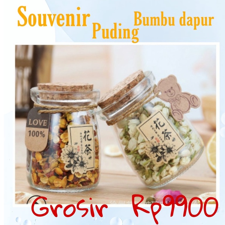 Jual Jar Tutup Gabus 100ml 150ml 200ml Botol Kaca Glass Bottle Glass ...