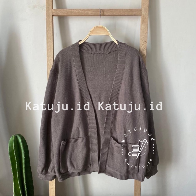 Jual CARDIGAN RAJUT BILA CARDY | OUTER OUTWEAR RAJUT SAKU LENGAN BALON | Shopee Indonesia