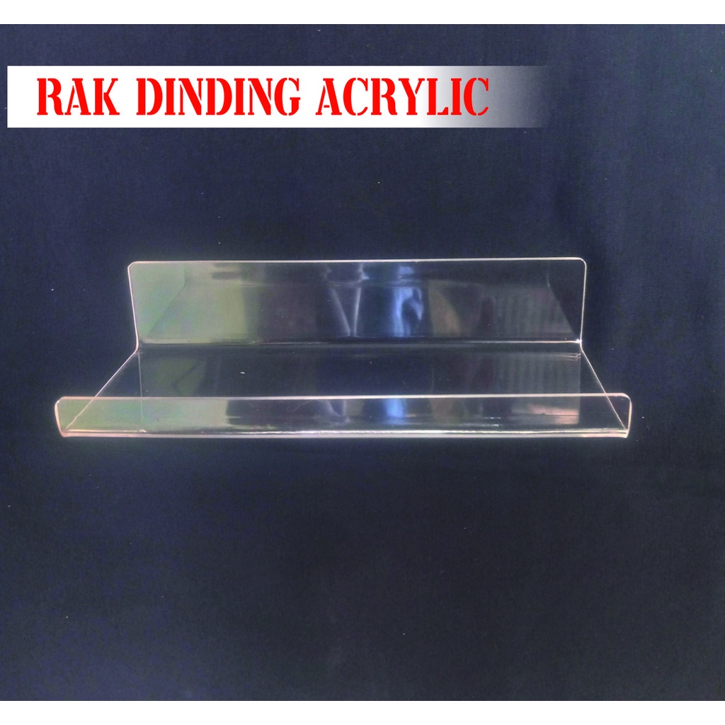 Jual Rak dinding Akrilik / Ambalan akrilik tempel dinding | Shopee ...