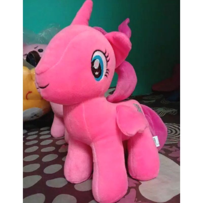 Jual BONEKA UNICORN KUDA PONI MY LITTLE PONY HORSE DOLL KUNING MERAH ...