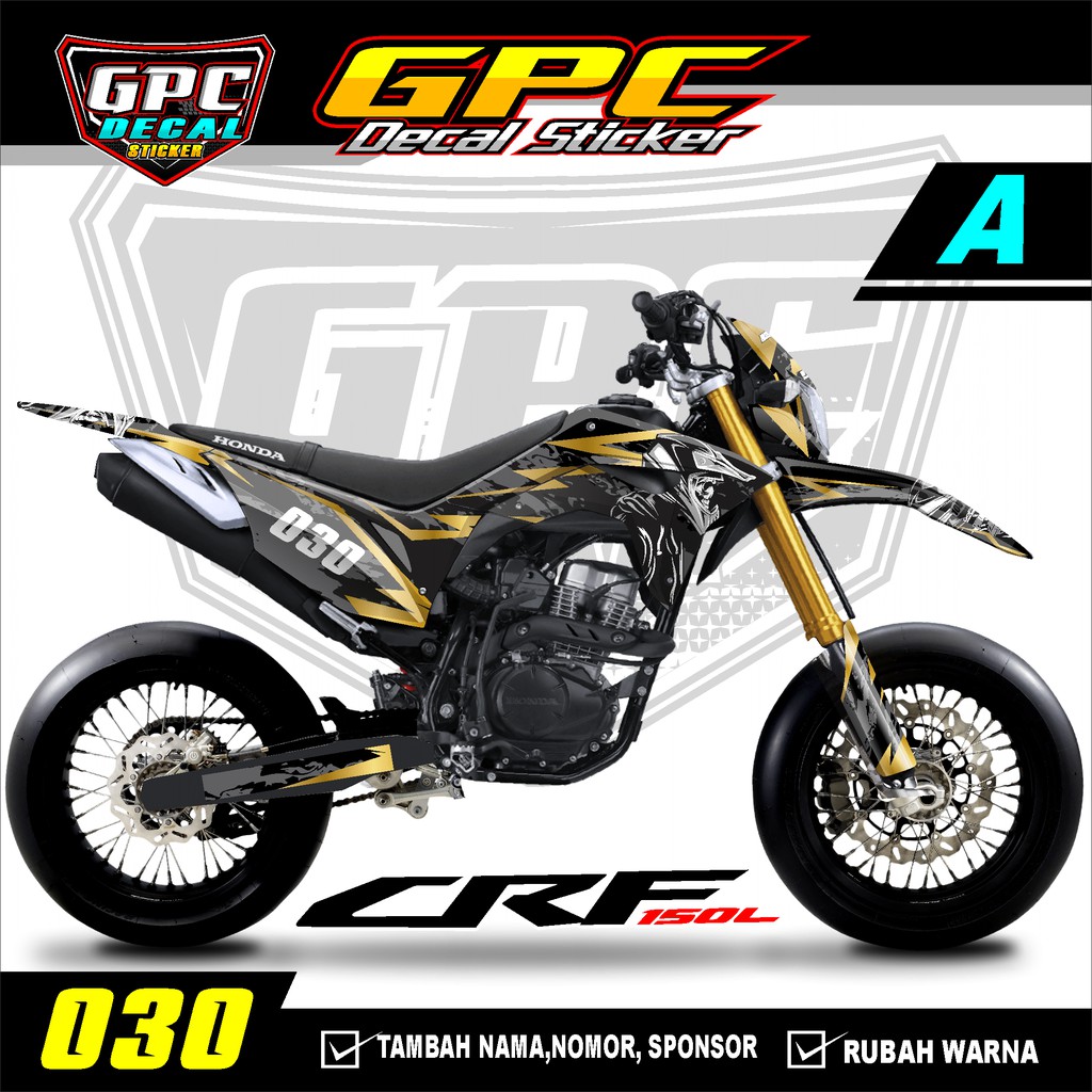 Jual Decal Sticker CRF 150 L- Fullbody Skull-Dekal stiker CRF 150 L ...