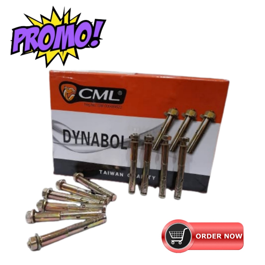 Jual Dinabolt Dynabolt Baut Beton Tembok Dinding Kuning M8 08X65 PER ...