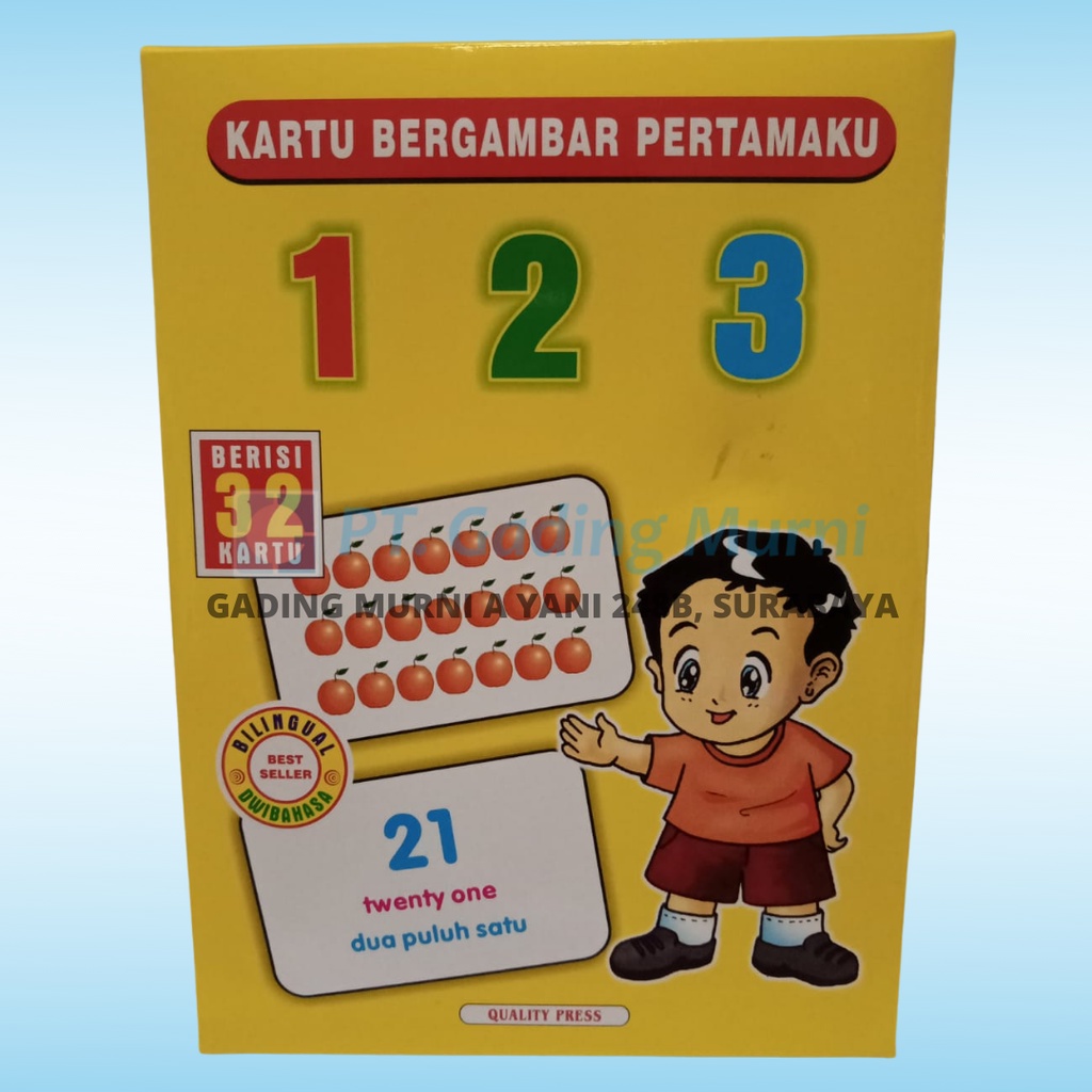 Jual MY FIRST FLASH CARDS ANGKA 123 / KARTU BERGAMBAR ANGKA BELAJAR ...