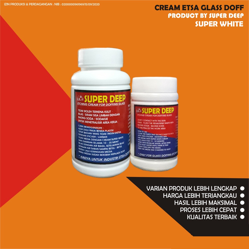 Jual ETCHING GLASS CREAM, CREAM ETSA DOFF COLOR UNTUK KACA, CREAM ETSA ...