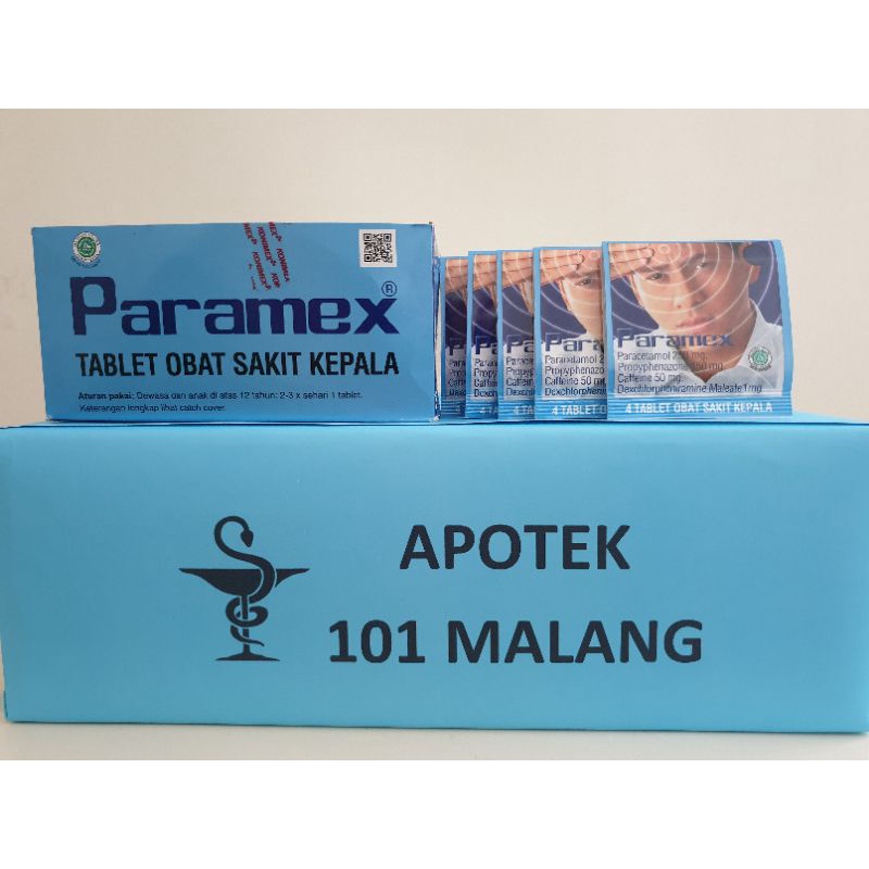 Jual PARAMEX TAB STRIP ISI 4 TABLET | Shopee Indonesia