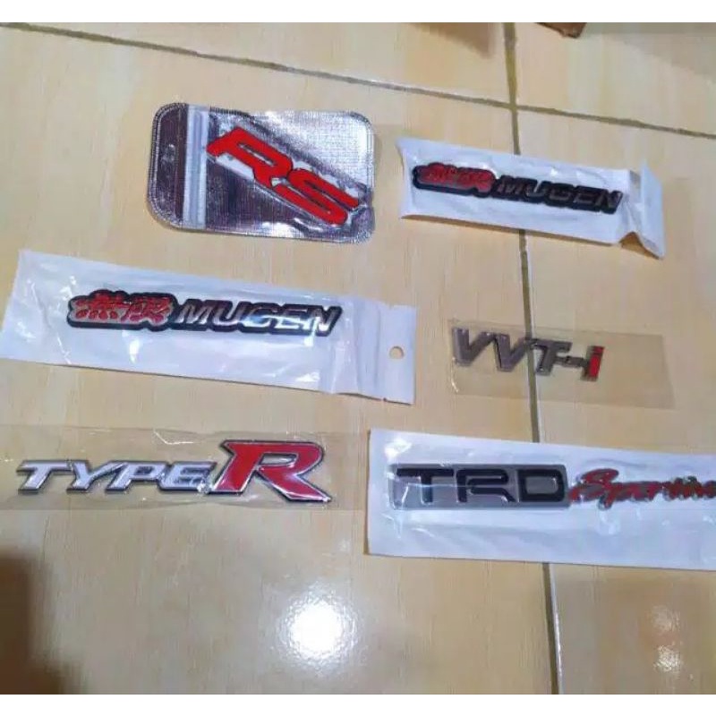 Jual Emblem Logo MUGEN RS TYPE-R VVT-i TRD SPORTIVO Murah Berkualitas ...