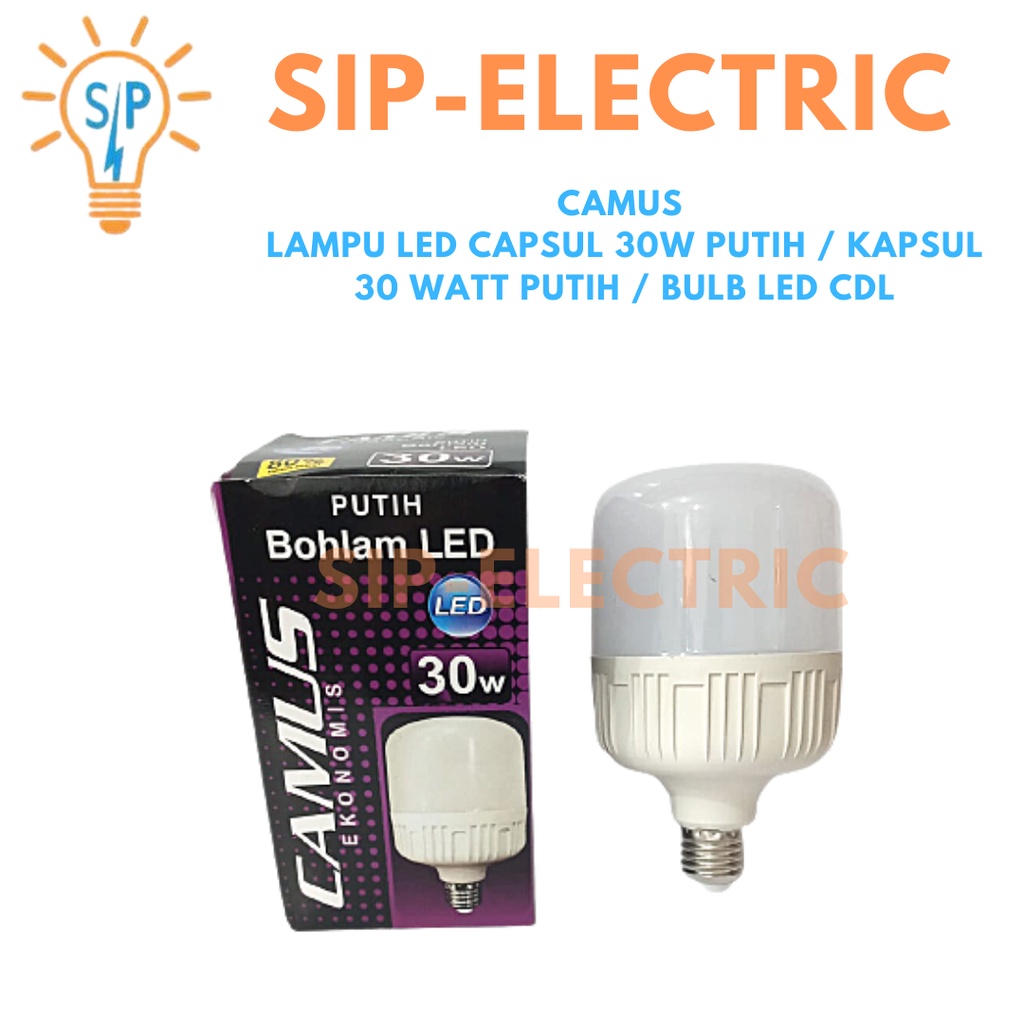 Jual CAMUS LAMPU LED CAPSUL 30W PUTIH / KAPSUL 30 WATT PUTIH / BULB LED ...