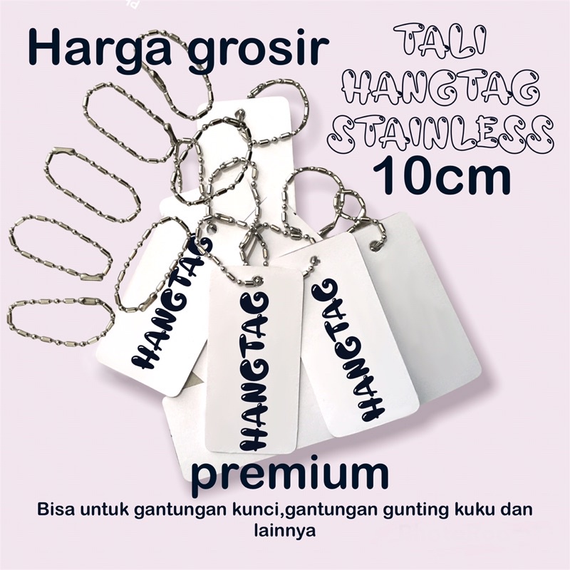 Jual Tali hangtag premium , tali gantungan besi , DIY gantungan ...