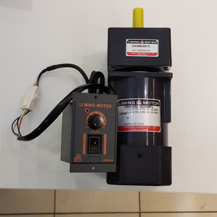 Jual LIMING MOTOR 120W VARIABLE SPEED LM KOMPLIT SET 120WATT RATIO 25 1 ...