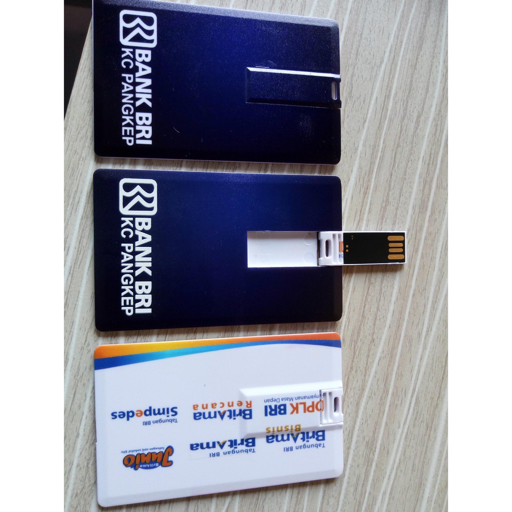 Jual Flashdisk Kartu 4G - USB Flash Disk Card Print Custom | Shopee ...