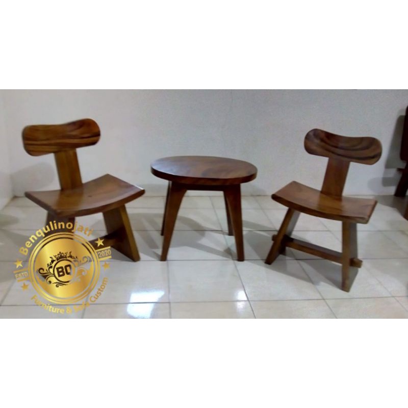 Jual GEMINI NATURAL BANCH TREMBESI KAYU SOLID BAR CAFE STOOL KAYU ...