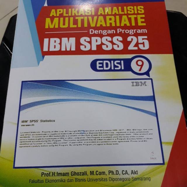 Jual JUAL BUKU APLIKASI ANALISIS MULTIVARIATE DENGAN PROGRAM IBM SPSS 25 IMAM GHOZALI EDISI 9 ...