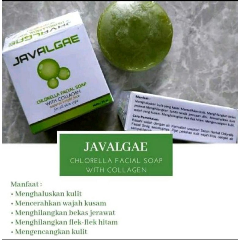 Jual javalgae facial soap with collagen nasa original | Shopee Indonesia