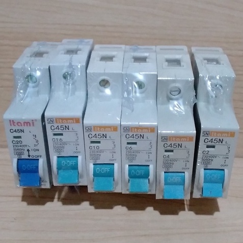Jual MCB ITAMI 1P 2A 4A 6A 10A 16A 20A 1Phase SNI | Shopee Indonesia