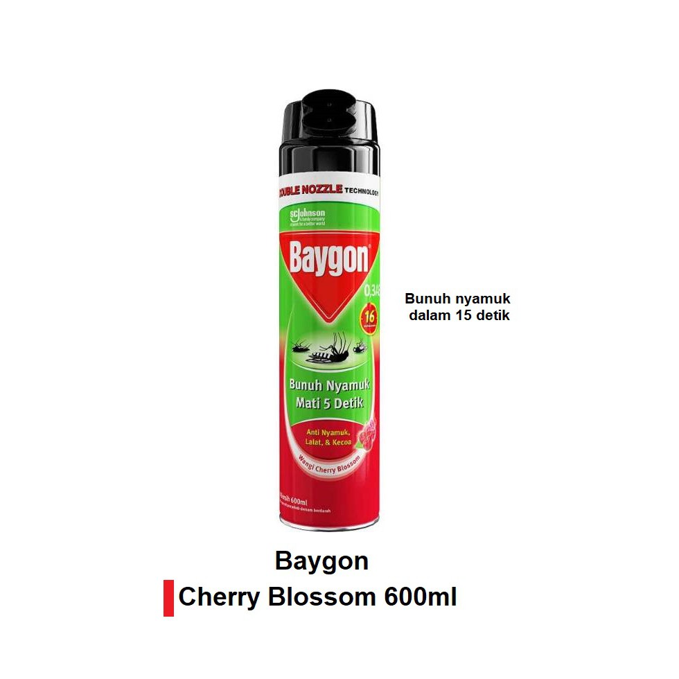 Jual Baygon Aerosol Cherry Blossom 600ml | Shopee Indonesia