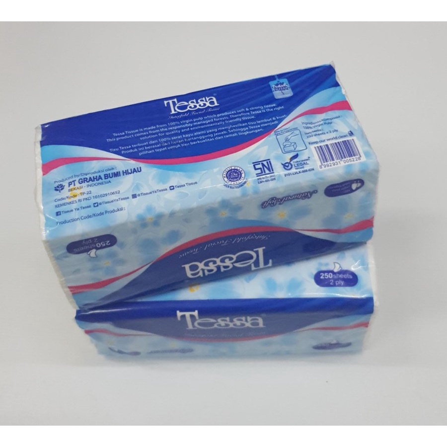 Jual TISSUE TESSA REFILL TP-22 250sheets | FACIAL TISSUE | Shopee Indonesia