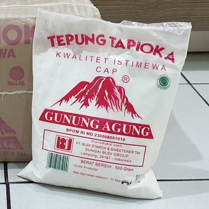 Jual b011tee Satuan Tepung Tapioka / Sagu Gunung Agung 500 Gram / 500Gr ...