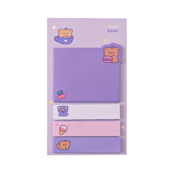 Jual STICKY NOTES CUTE ANIMAL 4 LINE MEMO PAPER NOTE LUCU | Shopee ...