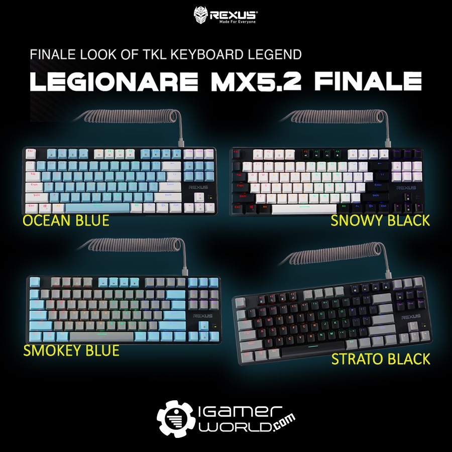 Jual Rexus Legionare MX5.2 Tenkeyless Mechanical Gaming Keyboard ...