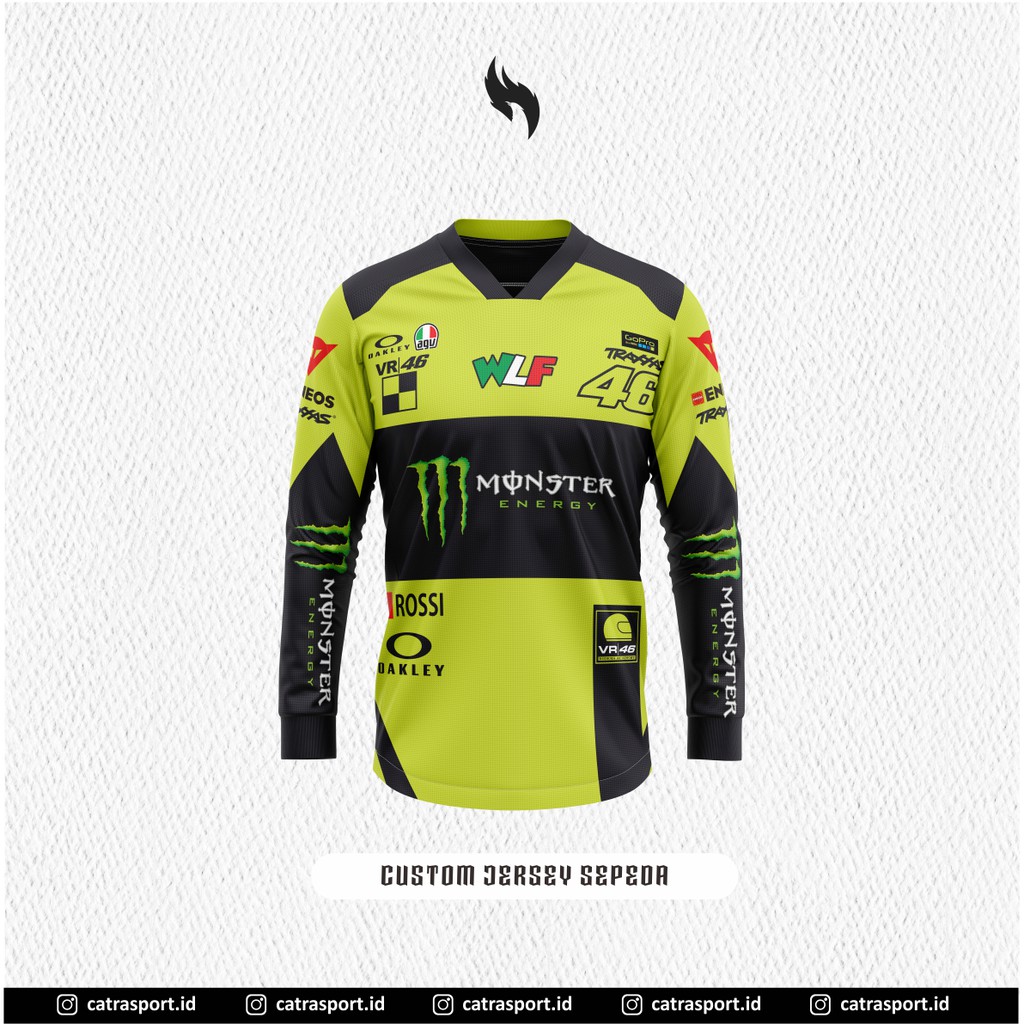 Jual Custom Jersey Sepeda Full Printing (Lengan Panjang Rib Berkerah ...