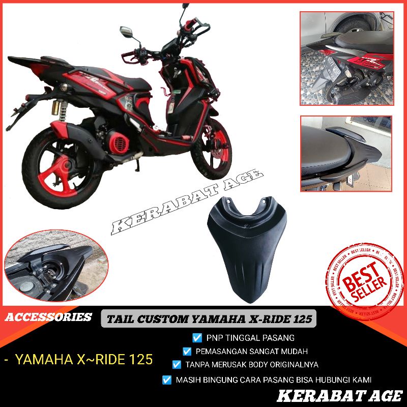 Jual Aksesoris x ride 125 Custom Buntut Ekor Tail Tril Trail | Shopee ...