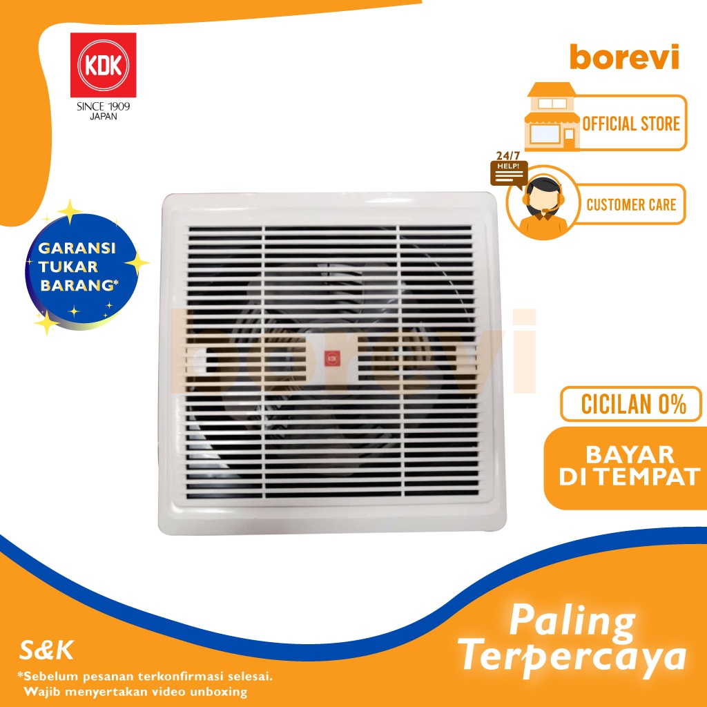 Jual Kdk 25Tgq Exhaust Fan Ceiling Plafon 10 Inch Kipas Angin Hisap ...