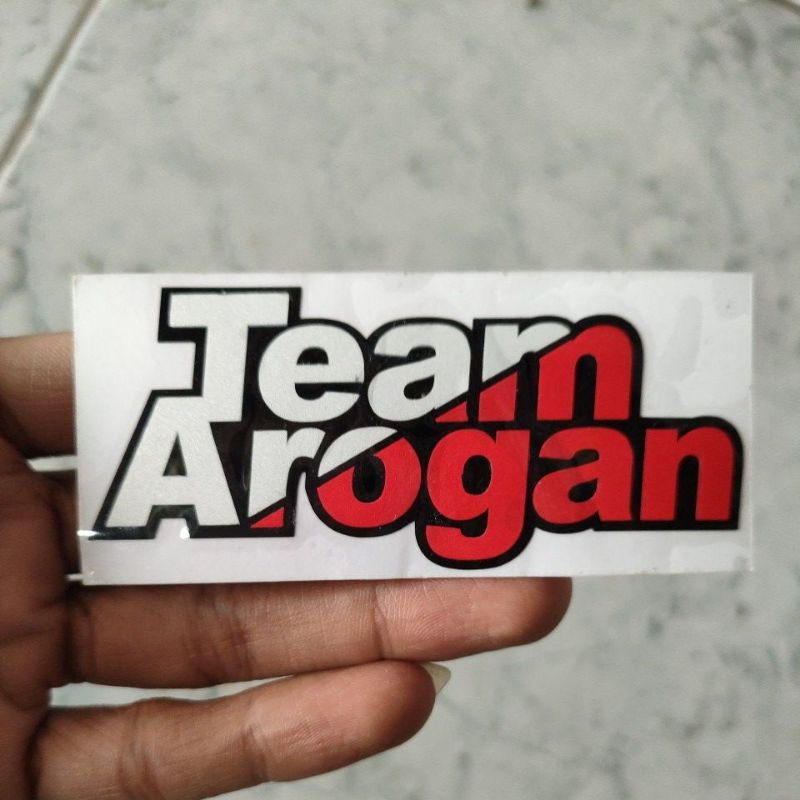 Jual Stiker Team Arogan Princutt Kotak Merah Putih | Shopee Indonesia