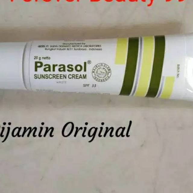 Jual parasol sunscreen cream white 20gr | Shopee Indonesia