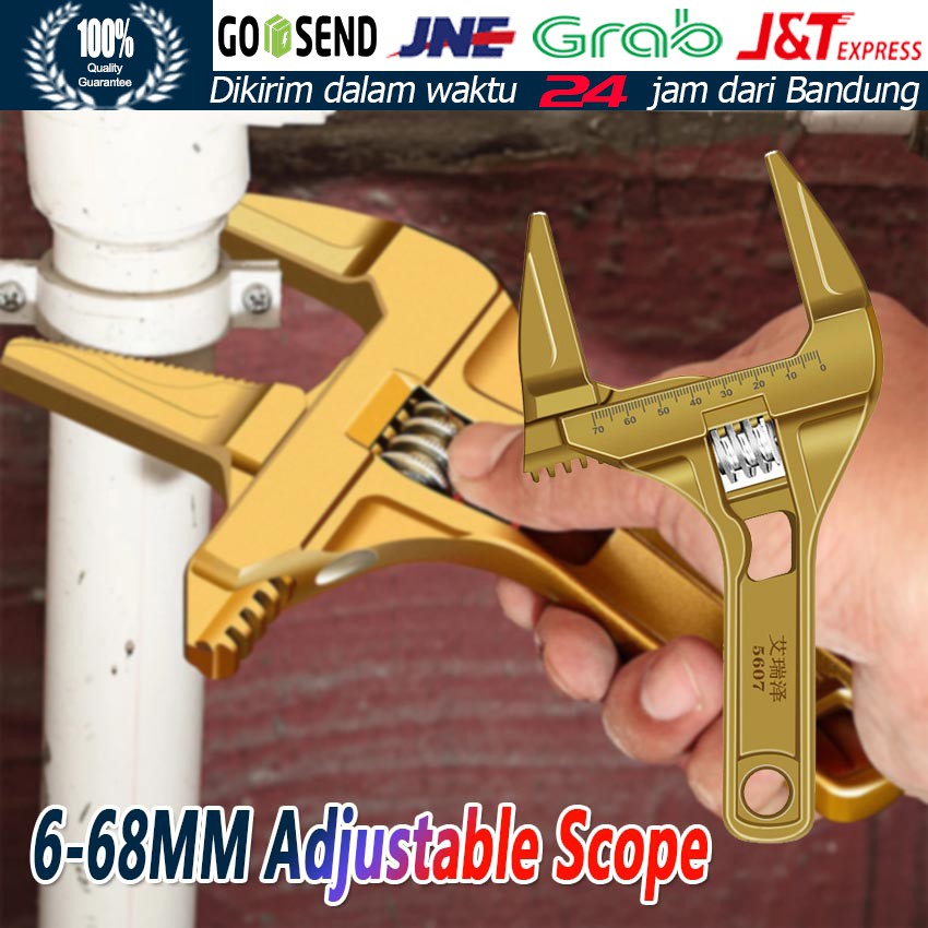 Jual Ukuran Besar 6-68mm Kunci Pas Multifungsi Shifter Spanner ...