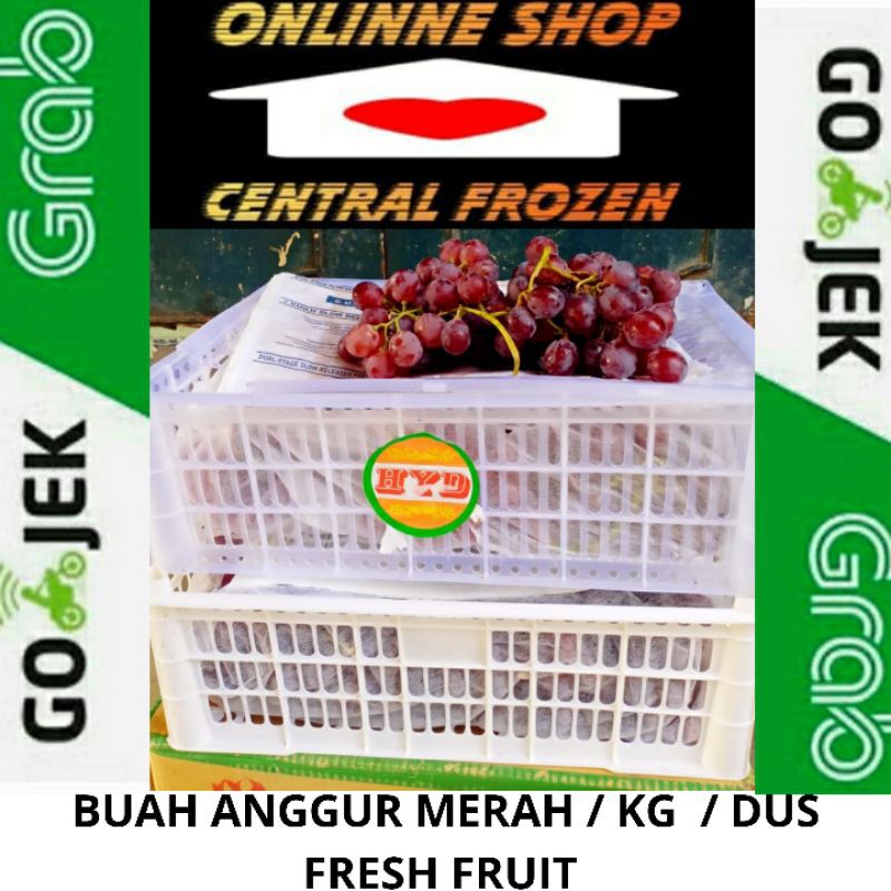 Jual BUAH ANGGUR MERAH RRC PER KG DAN DUS FRESH FRUIT | Shopee Indonesia