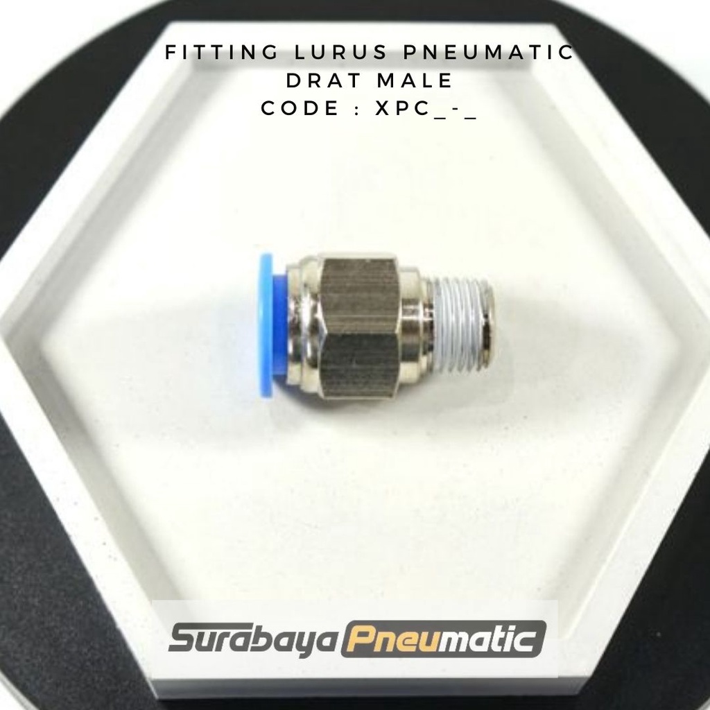 Jual Fitting Lurus Male - XPC16-04 (16mm,R1/2”) - Nepel - Brand“XCPC ...