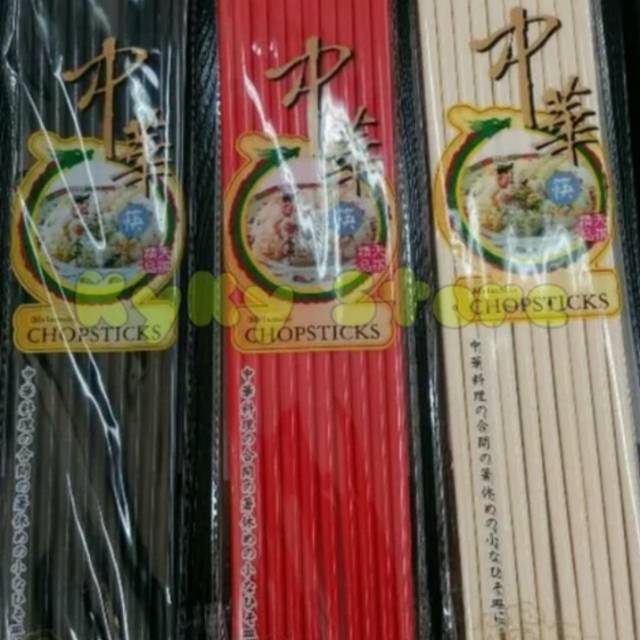 Jual Melamine Chopstick - Sumpit Melamine Hitam - Merah - Gading 24cm ...