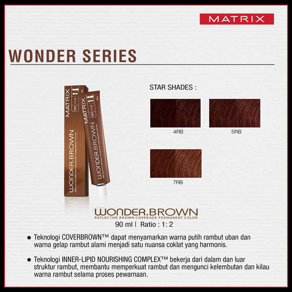 Jual Matrix cat wonderbrown color 90ml | Shopee Indonesia