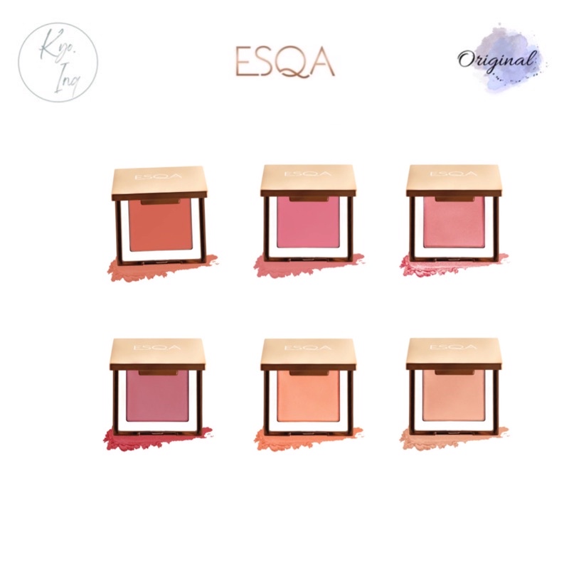 Jual ESQA Cosmetics Blush Powder 3.5gr All Shades | Shopee Indonesia