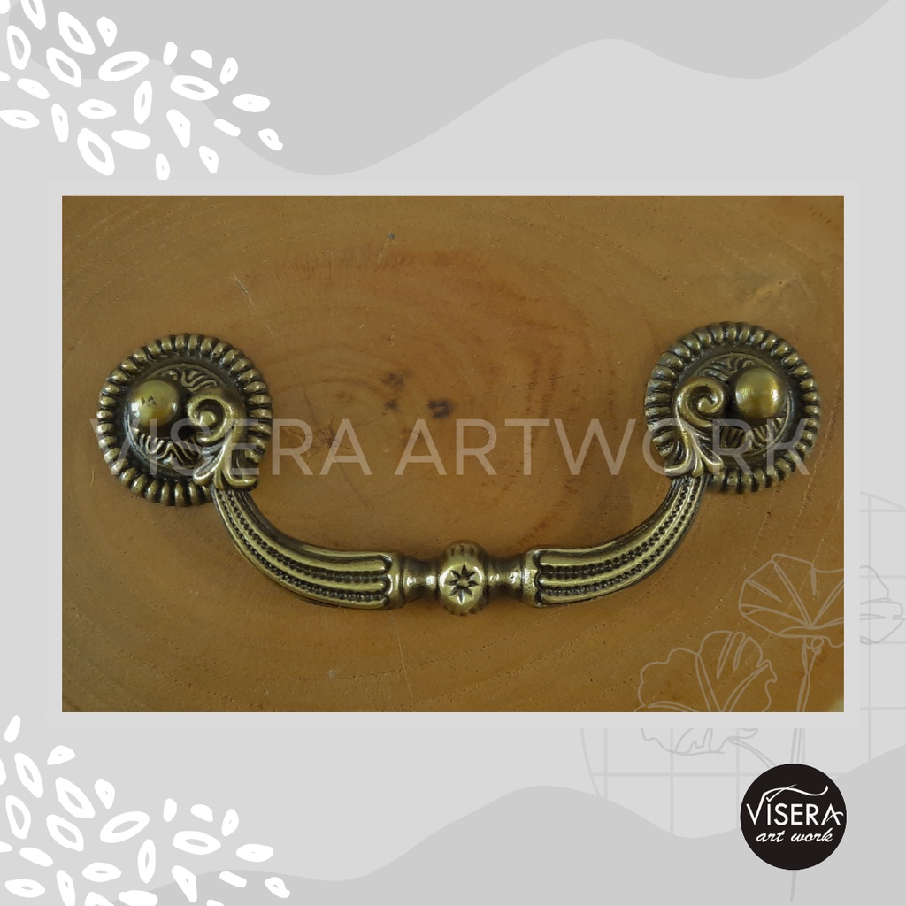 Jual Roman Drawer Handle Vintage Style Brass Drawer Opener Decoupage ...